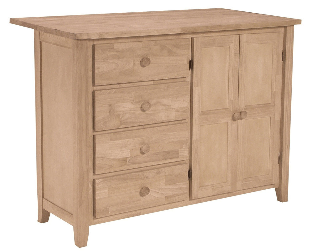 [48 Inch] Kitchen Work Center with Bar – Wood You Trinidad